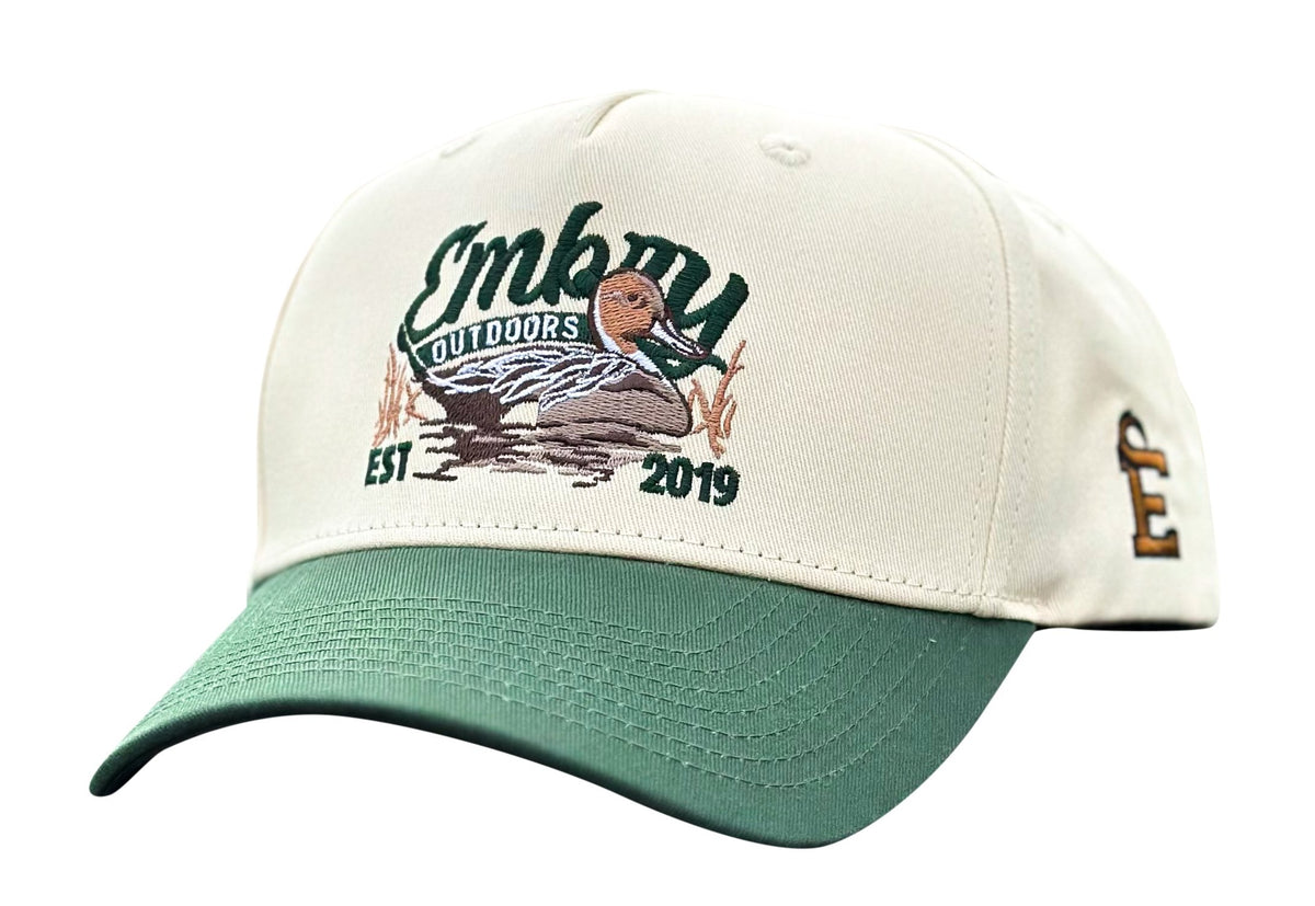 Cream/Green "Sprig" Trucker – Embry Outdoors